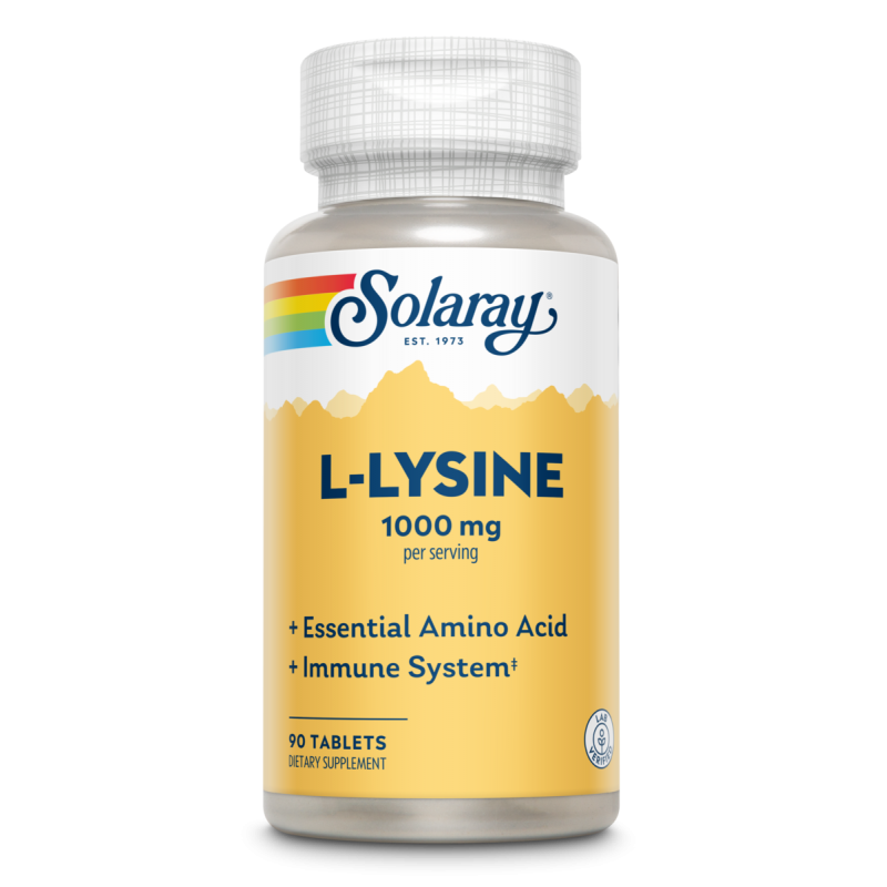 Plus L-Lysine 1000 mg- 90 comprimidos. Apto para veganos.